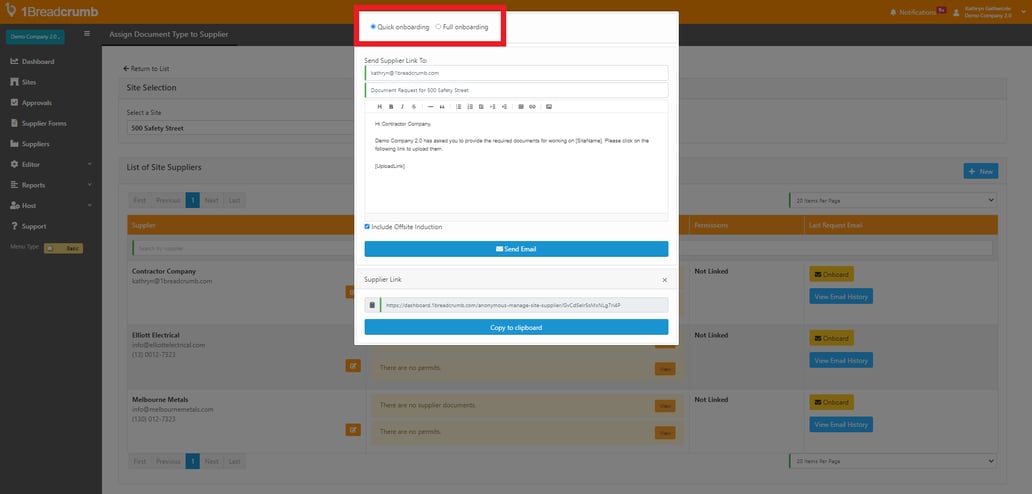 Quick Onboarding & Full Onboarding Explained